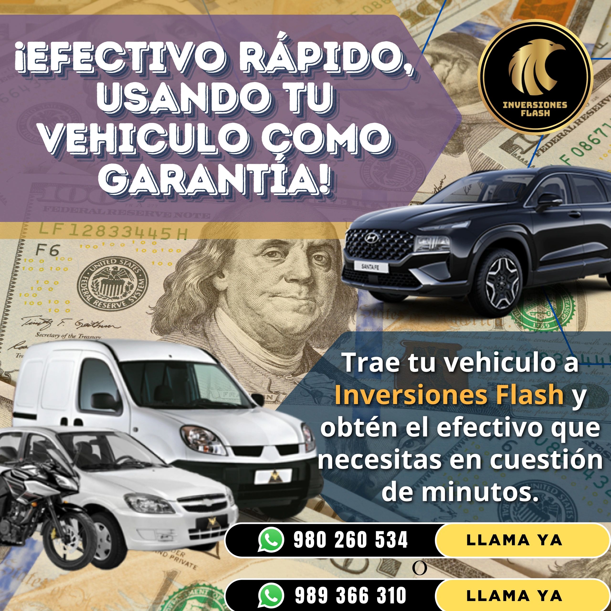 Inversiones Flash - Préstamo Con Garantía, Dinero Fácil Y Rápido